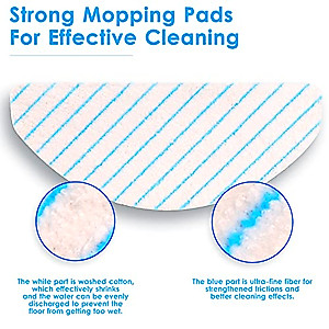 (50 Pieces) CHAIN PEAK Disposal Mop Pads for ECOVACS DEEBOT OZMO T8/ T8+/ T8 AIVI/ T9/ T9 MAX Vacuum Cleaner Wipes, Wiping Pads, One Time Use Mopping Cleaning Cloths