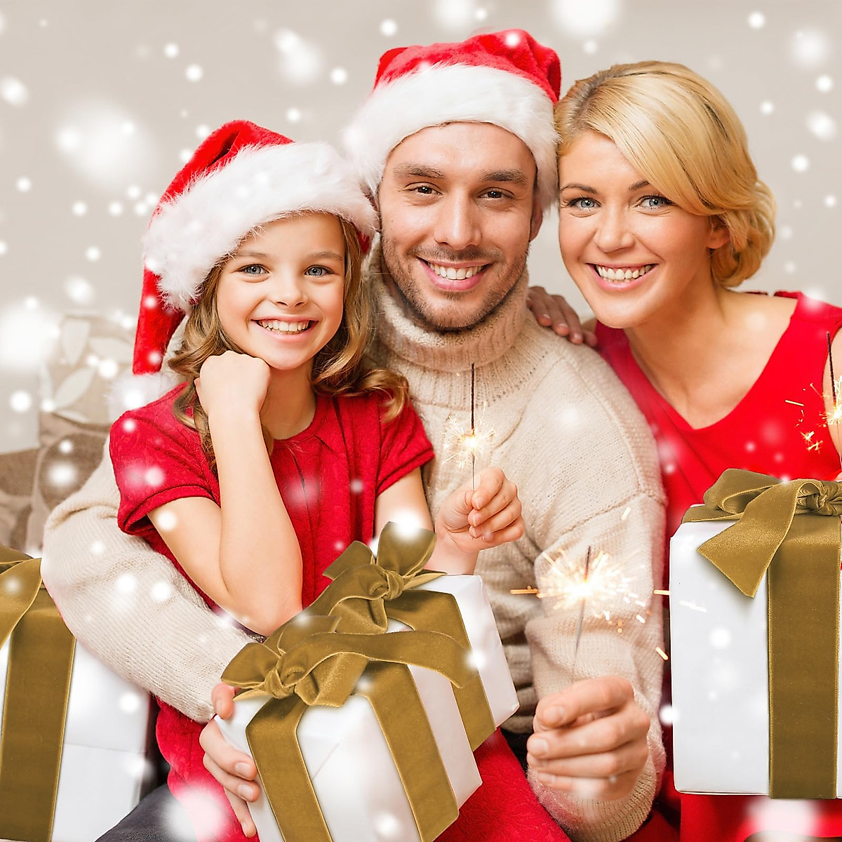 75 Yards/ 3 Rolls Vintage Velvet Ribbon Christmas Velvet Ribbons Velvet Ribbon Rolls for Christmas Handmade Craft Project (Khaki,1 1/2'', 1'', 2/5'')