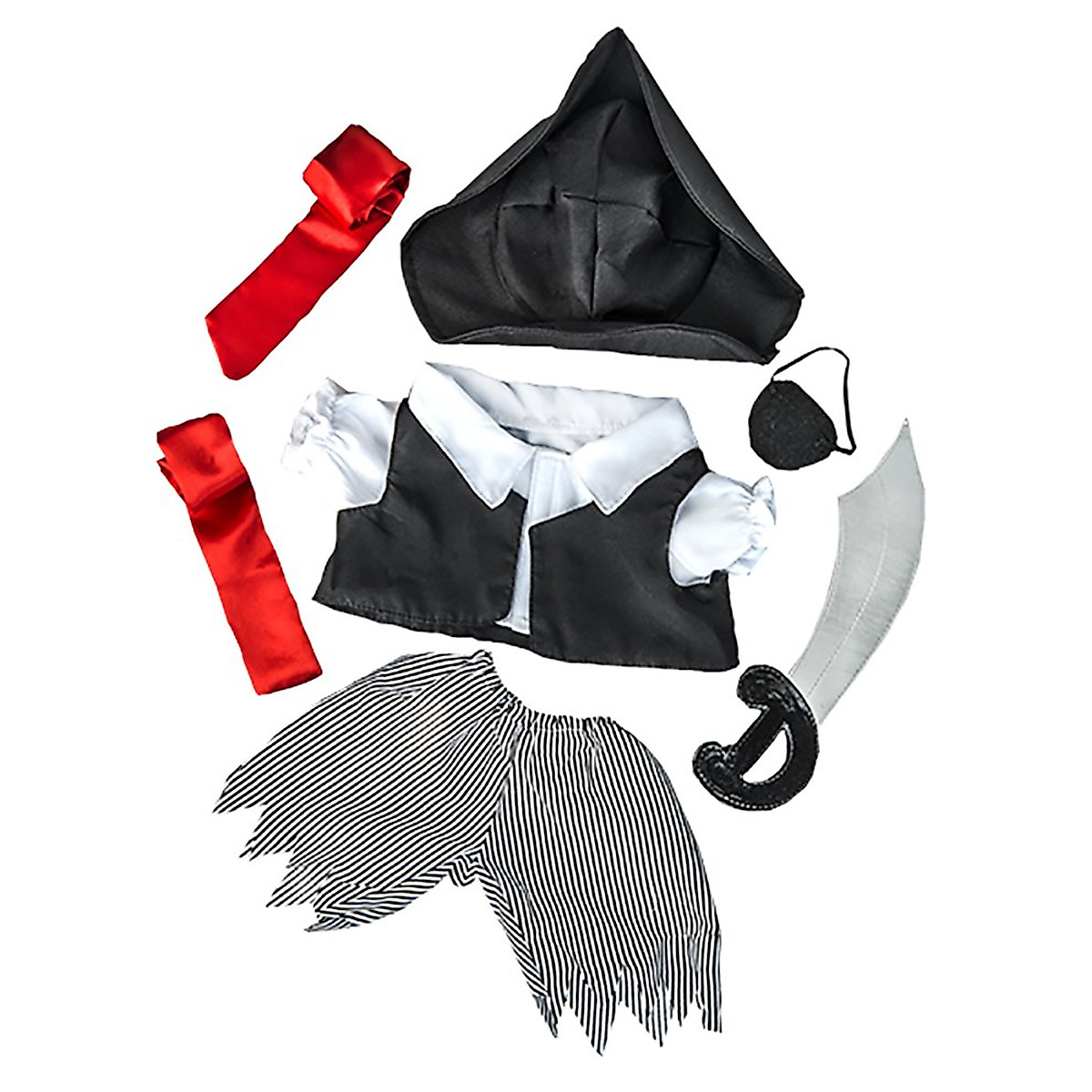 Pirate Boy with Sword Outfit Fits Most 8"-10" Webkinz, Shining Star and 8"-10" Make Your Own Stuffed Animals and