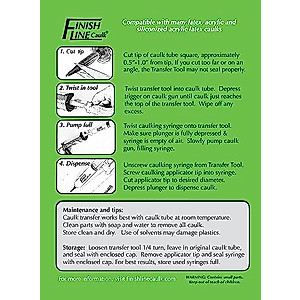 Finish Line Caulk Tool Precision Caulking Kit