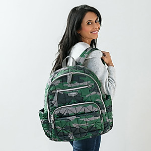 TWELVElittle Companion DiaperBag Backpack (Camo Print) 3.0 *NEW* - Includes Changing Pad & Stroller Clips. Insulated pockets. Fashionable Diaperbag Backpack