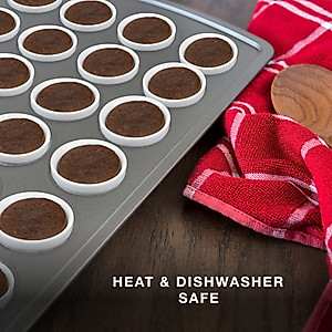 Kÿchen Mini Ramekins 1 oz. 30 ml|Microwave & Oven Safe, Porcelain Souffle Dish, Dipping Sauce, & Small Dessert Cups| 6 Count