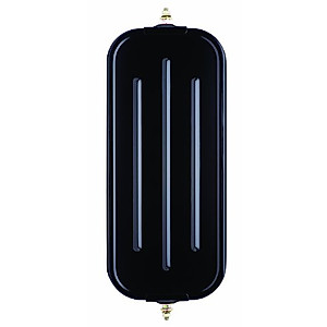 Fit System RH072B 7" x 16" Black West Coast Ribbed-Back Mirror Head