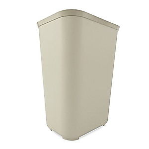 Rubbermaid Commercial Products Fire Resistant Wastebasket 40 QT/10 GAL, for Hospitals/Schools/Hotels/Offices, Beige (FG254400BEIG)
