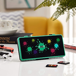 IINE Game Card Case for Nintendo Switch Game Card or Micro SD Cards, with 16 Game Card Slots, 2 Micro SD Card Slots Shockproof Water Resistant Card Holder Carrying Storage Box (Black)