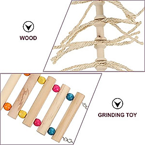 PATKAW Teething Toys Teething Toys Teething Toys 2pcs Bird Parrot Swing Parrot Swing Toy Bird Toy Set Wood Bird Toys Chewing Toys: 15pcs Teething Toy Wooden Toys Wooden Toys