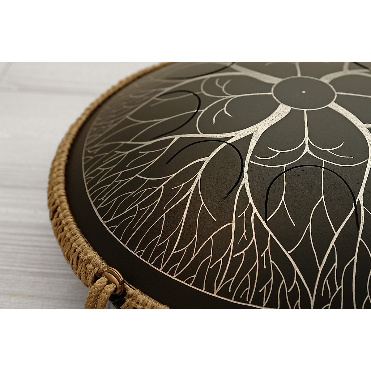 GUDA DRUM Freezbee Tree with Rope Decoration FREE Mallets and Quality Travel Bag. Best Pandrum, Tongue Drum