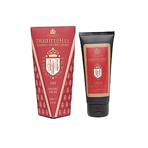 Truefitt & Hill Shaving Cream Tube - 1805 - Premium Glycerin-Based Lather, Smooth Glide, and Hydration for a Luxurious Shave - 2.65 oz