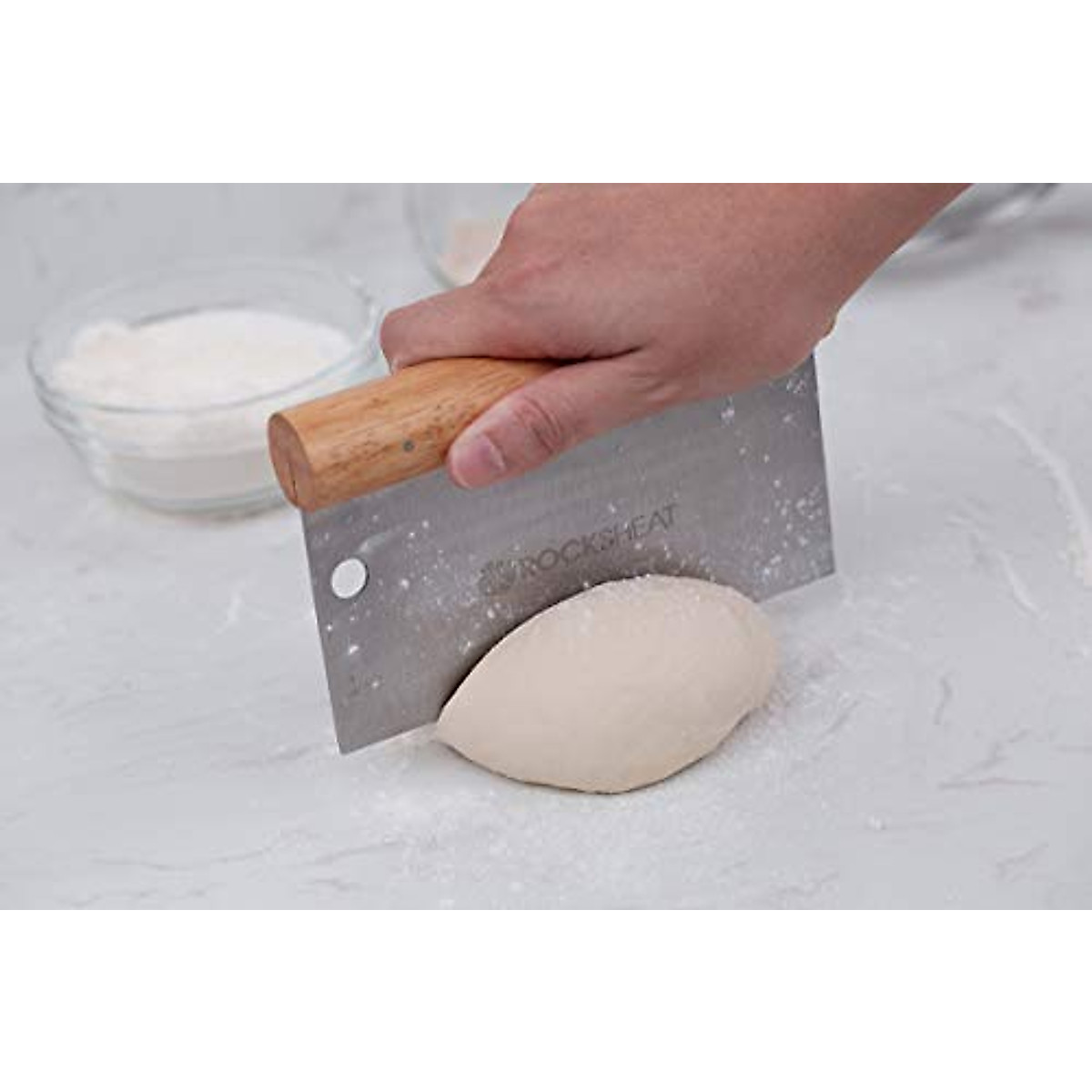 Pie Crust & Pastry Utensils Set, 2.2Lb Pie Weights Baking Beans & Pastry Dough Blender & Wood Handle Dough Cutter Set