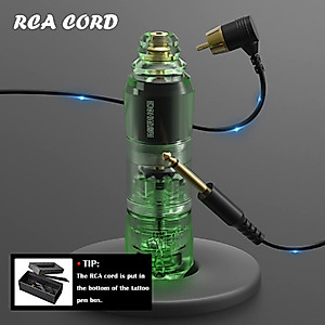 Tattoo Kit Wormhole Tattoo Rotary Tattoo Machine Kit Complete Tattoo Pen Kit 20PCS Tattoo Cartridge Needles 6PCS Tattoo Ink for Beginners and Tattoo Artists WTK159