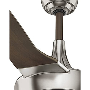 Casablanca Fan Company 59167 Casablanca Perseus Indoor/Outdoor Ceiling Fan with LED Light and Wall Control, Large, Brushed Nickel finish