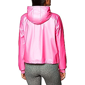 PUMA Women's Train Warm Up Shimmer Jacket, Luminous Pink, L