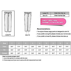 AKARMY Women's Cotton Casual Work Pants Camouflage Cargo Pants Parachute Pants for Women with Pockets Gray 2
