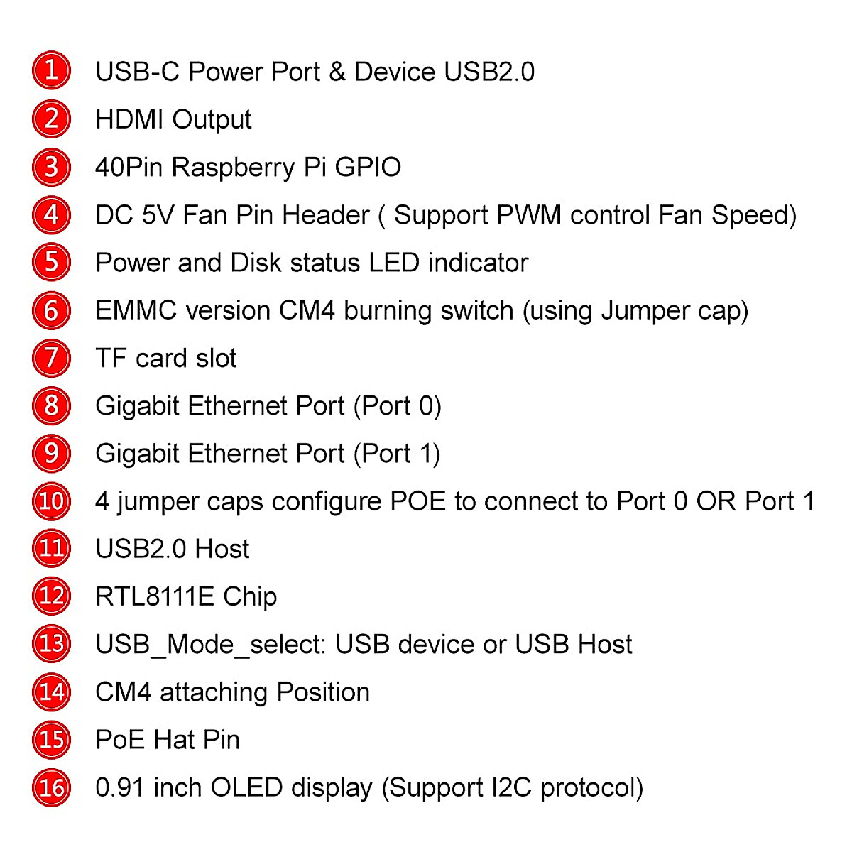 GeeekPi Router Board for Raspberry Pi CM5/Raspberry Pi CM4, Expansion Board Breakout Board Module for Raspberry Pi Compute Module 5 Series and Compute Module 4 Series