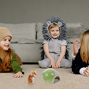 balacoo Toy Hamster Pets Ceramic Hamster Hideout Acorn Shape Small Animal House Guinea Pig Pet Cage Supplies for Gerbil Hamster Squirrel (Green Hamster Hamster Toy