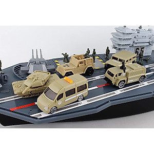 Daron Worldwide Trading Aircraft Carrier BP96243 Playset ,for 36 months to 180 months Gray