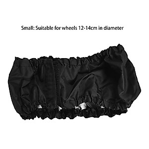 Wheelchair Cover, Baby Stroller Wheel Cover Hand Washable for Wheelchairs for Strollers for Outdoor Travel Fit for 4.7-5.5 Inch Dia Wheels