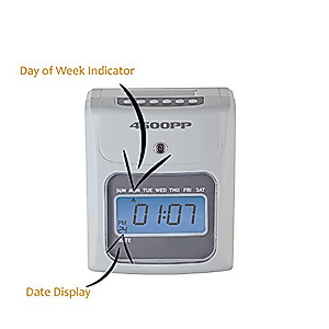 Nile Products 4500PP Calculating Time Clock, Small Business Punch Pak, up to 50 Employees, Includes 25 Time Cards, 1 Ink Ribbon and 2 Security Keys