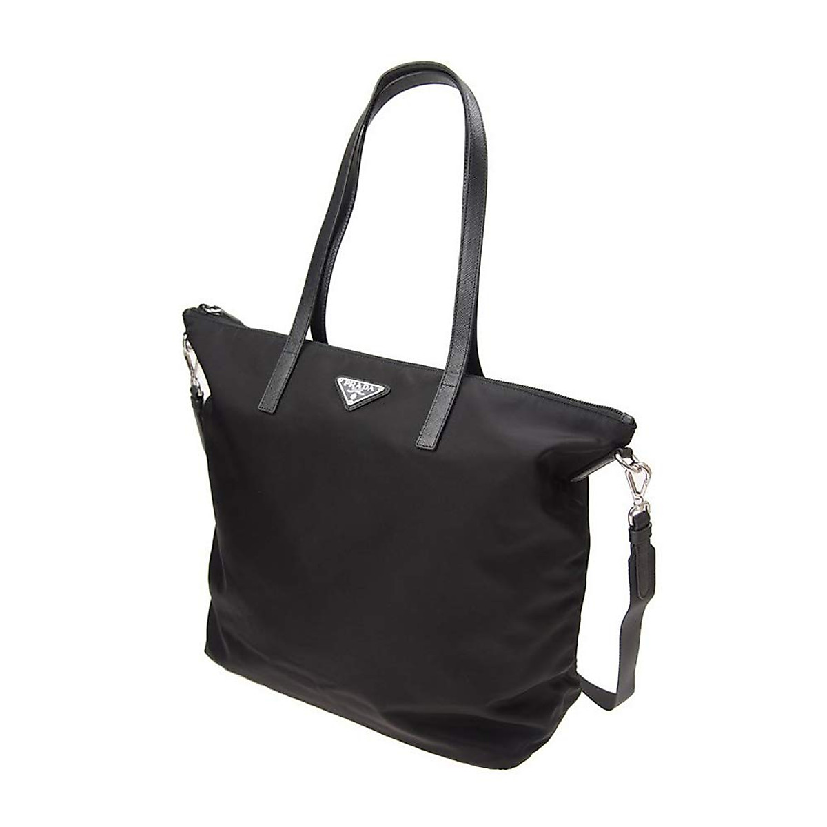 Prada Women's Black Nylon Shopping Tote 1BG189