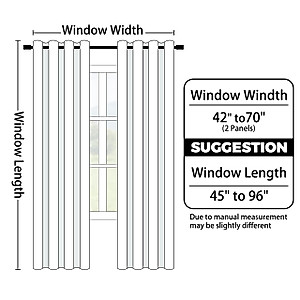 Yakamok Room Darkening Black Gradient Color Ombre Blackout Curtains with Grommet Thickening Polyester Thermal Insulated Window Drapes for Living Room/Bedroom (Black, 2 Panels, 52x84 Inch)