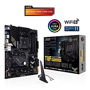 Micro Center AMD Ryzen 5 5600X Processor Bundle with ASUS TUF Gaming B550-PLUS WiFi II Motherboard and Inland 1TN Gen3x4 M.2 SSD