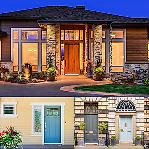 [2Pack Large Door Sweep] Huge Gap Door Draft Stopper, 3-2/5"W x 39" L Door Bottom Seal with Wider Strong Adhesive for Interior/Exterior Doors - Guard Against Drafts, Dust, Noise and Animals-White