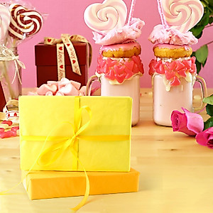 PLULON 60 Sheets Yellow Tissue Paper Bulk and PLULON 60 Sheets Brown Tissue Paper Bulks