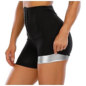 Bblulu Sauna Shaper Pants Shorts Legging for Women Weight Loss High Waist Sweat Pants Hot Slimming Workout Panst