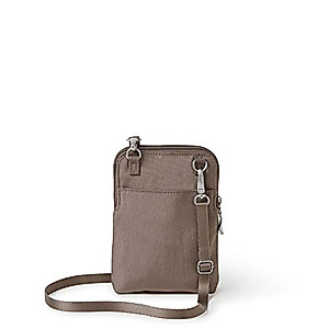 Baggallini Womens - Small Travel Bag With Blocking Sleeves Water-resistant Lightweight Mini Purse Take Two RFID Bryant Crossbody, Portobello Shimmer