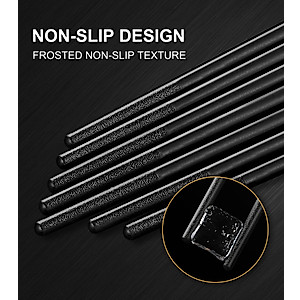 LOROTOCO 100 Pairs Fiberglass Chopsticks | Reusable | Dishwasher Safe | Bulk | Adults | Commercial - （9.45in）