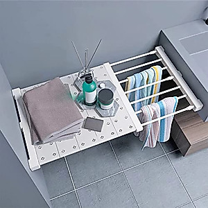 HDAIUCOV Tension Shelf, Expandable Shelf, Adjustable Shelves for Closet/Camper 11.81"-15.75"