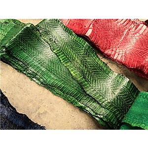 Snake Skin Snakeskin Pieces Assorted Colors Hide Leather Natural 47in (Green)