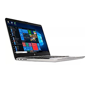 HP Notebook 14-dk0010ds 14" HD AMD A4-9125, AMD Radeon R3 Graphics, 4GB DDR4 RAM, 64GB eMMC Storage, Windows 10 Home in S mode, Natural Silver (Renewed)