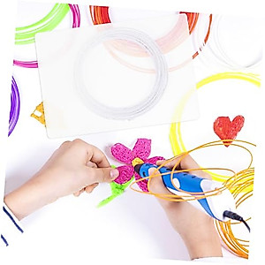 IWOWHERO 10pcs Copying Board Transparent Drawing Board Convenient Painting Mat Drawing Tool Basic Template Drawing Board for 3D Printing Pen 3D Printing Pen Mat Plastic