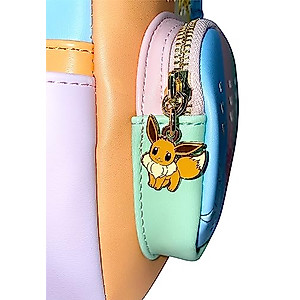 Loungefly Pokemon Eeveelutions Womens Double Strap Shoulder Bag Purse (Multi)