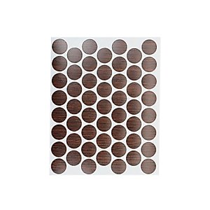 53 Pack Fastcap FC.WP.916.IW 9/16" Self Adhesive Furniture Cabinet Screw Cap Covers Imperial Walnut