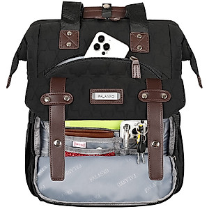 FALANKO Laptop Backpack for Women,Doctor Teacher Nurse Work Bookbag for 15.6 Inch Laptop,Large Travel Airline Approved Wide Open College Shoulder Purse Bag With RFID Anti Theft USB Charging Port