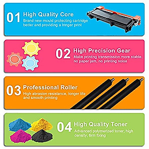 4Benefit 5 Pack Compatible Replacement 504S CLT-504S Toner Cartridge CLT504S Made for C1810W C1860FW CLP-415NW CLP-470 CLP-475 CLX-4195FN 4195FW Printer [2-Black,1-Cyan,1-Yellow,1-Magenta]
