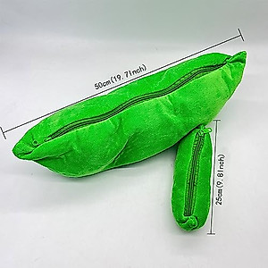 2 Peas in a pod plush (50cm+20cm) toys set sweet tsum story detachable19.7 inch and 9.8 inch zipper super cute soft comfortable pillow material vibrant colors gift birthday party adorable Montessori