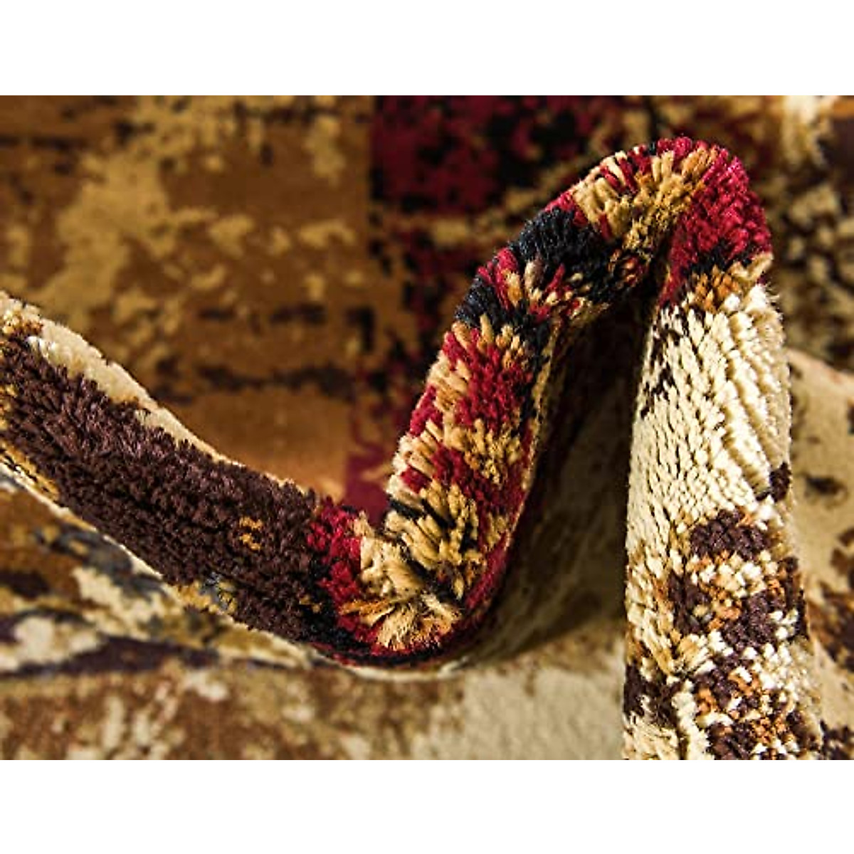 Unique Loom Barista Collection Area Rug - Arusha (2' 2" x 6' 1" Runner, Beige/ Black)