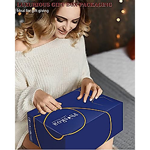 Wine Glasses Set of 6 – Hand Blown Crystal Wine Glasses – Tall Long Stem Red/White Wine Glasses – Unique square wine glasses with flat bottom For Cabernet, Pinot Noir, Burgundy –16oz Clear