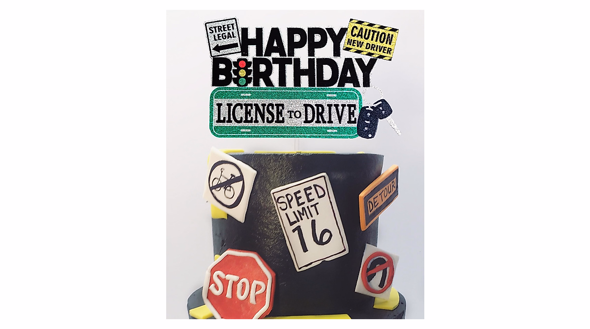 Driver License Birthday Cake Topper, New Driver Birthday Cake Decor ...