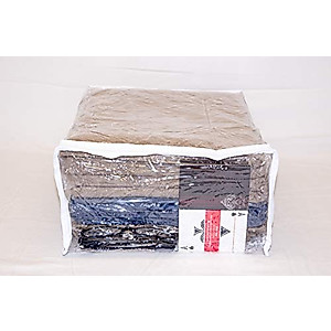 Clear Vinyl Zippered Storage Bags 11 x 15 x 6 Inch 5-Pack