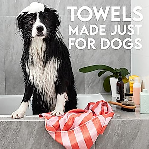 Dock & Bay Pet Towel - Super Absorbent & Quick Drying Dog Towels with Bag - 100% Recycled - Bone Dry, Medium (90x50cm, 35x19)