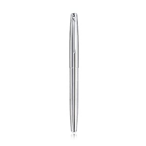 JINHAO 911 Fountain Pen - Stainless Steel Body - 0.38mm Extra Fine Nib Calligraphy Writing Pens Includes Ink Refill Converter with Pen Case Set
