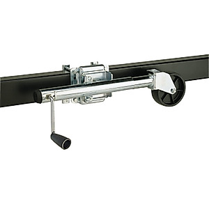 REESE Towpower 74410 Trailer Jack, Heavy-Duty Swivel Mount, 6-Inch Wheel, Chrome