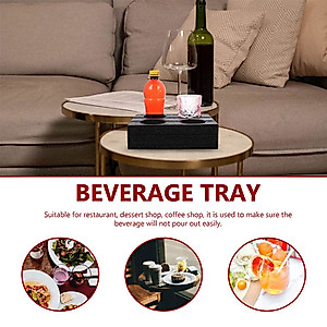 Alipis Takeout Cup Carrier Trays Coffee Tray Cup Holder, 4-Hole Takeout Coffee Cup Bottle Carrier s Foam Hot or Cold Drinks Carrier Cup Trays Beverage Trays for Package