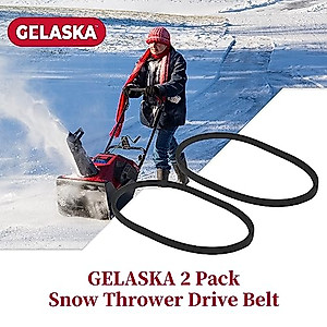 GELASKA 2 Pack HS35 V-Belt 22431-727-013 V-Belt (5/8" x 39") for Honda HS35 Snow Blower and FC600 FC600K1 FC600K2 FR650 FR750 FG400 FG500 Tillers