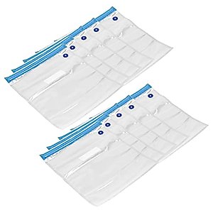 Oumefar 3D Printer Filament Vacuum Sealed Pack, 10Pcs 3D Printer Filament Storage Bags Flexibility Dry Keeping PE PP with Hand Pump for Food for Pet Supplies Mechanicalcomponents