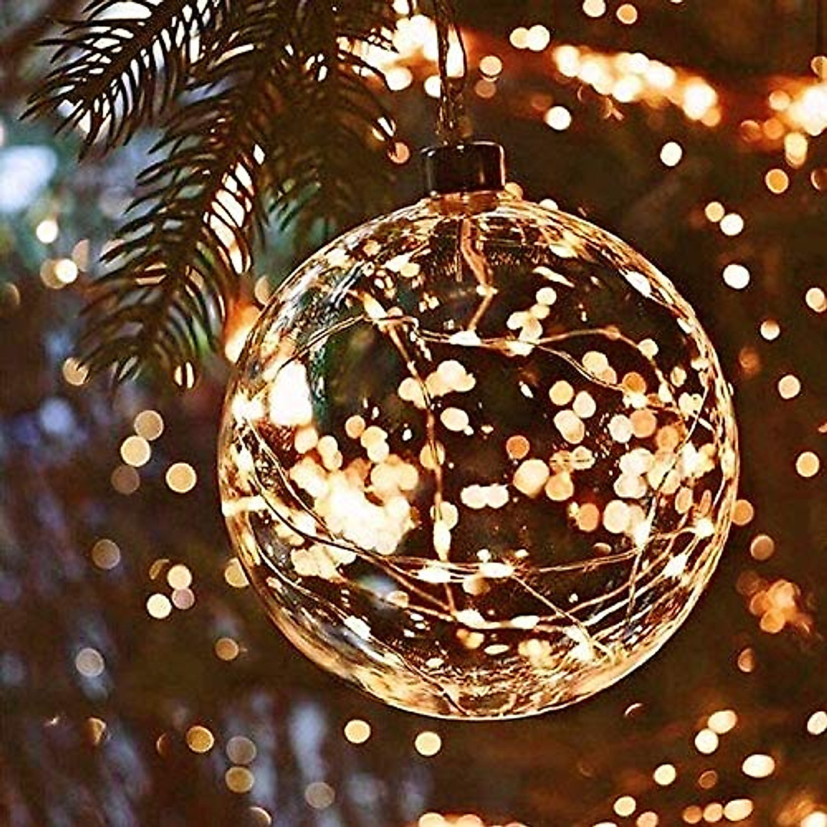 Moon Strike 72ft 200 LED Solar String Lights Outdoor Waterproof, Upgraded Outdoor Solar Garden Lights with 8 Modes , Solar Fairy Lights for Garden, Christmas (Warm White)